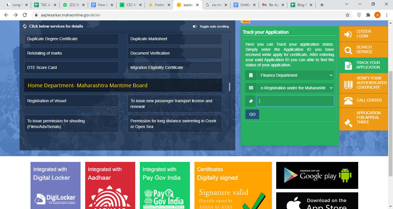 CSC Mahaonline Portal - Everything About Maha E-Seva Kendras Maharashtra