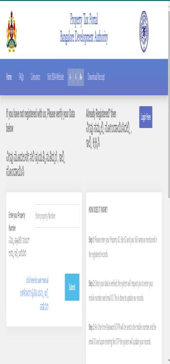 Bda Property Tax Payment Online And Offline Method