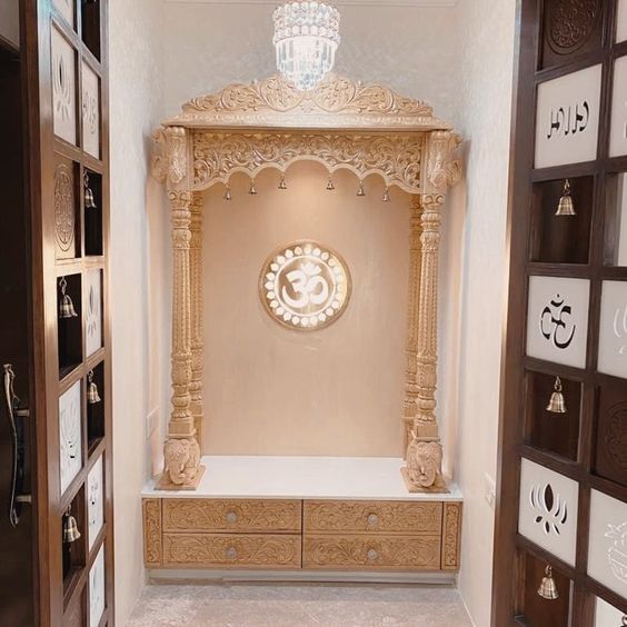 Marble Pooja Mandir Designs for Home for Divine Location 2025