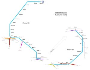 Blue Line Metro Bangalore: Stations, Map, Timing and Route 2024