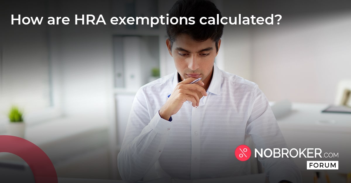 How HRA exemption is calculated? HRA calculation with example.