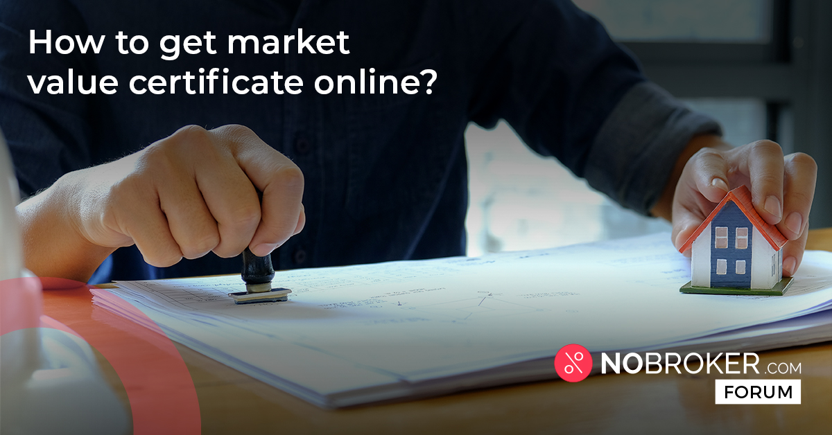 How to get market value certificate online