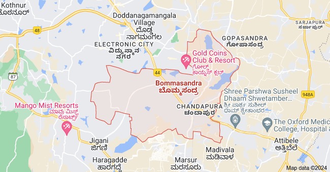 Bommasandra, Bangalore - Map, Pin Code, & Property Rates 2025