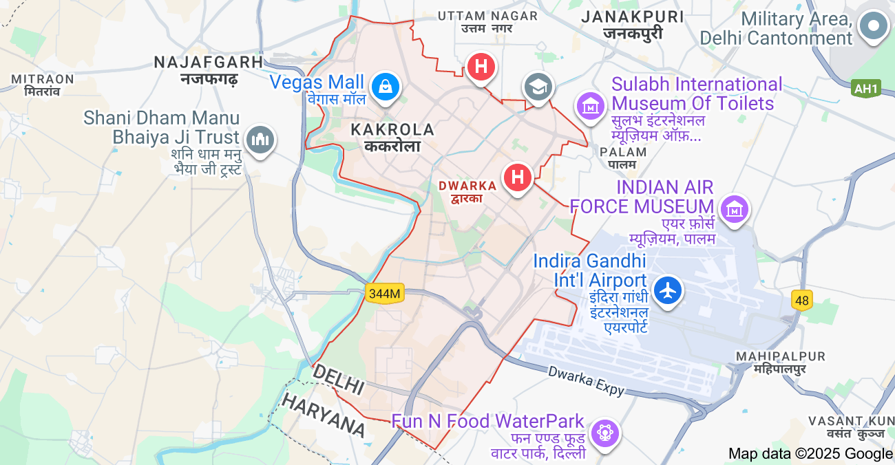 Dwarka, New Delhi, Delhi - Map, Pin Code, & Property Rates 2025
