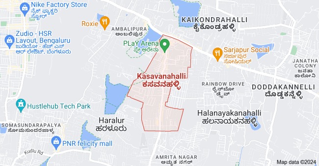 Kasavanahalli, Bangalore - Map, Pin Code, & Property Rates 2024