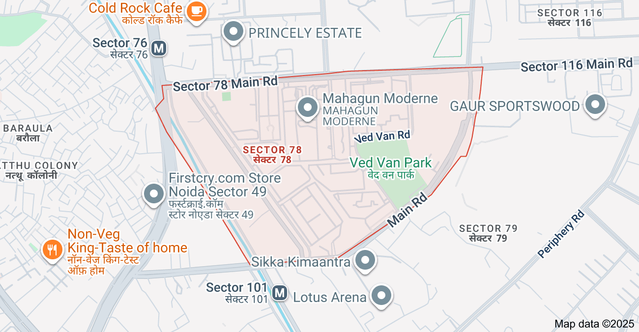 Sector 78, Noida - Map, Pincode, Property Rates, Photos & Reviews 2026